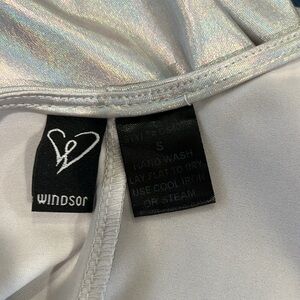 Windsor | Swim | Euc Silver Holographic Body Suit | Poshmark